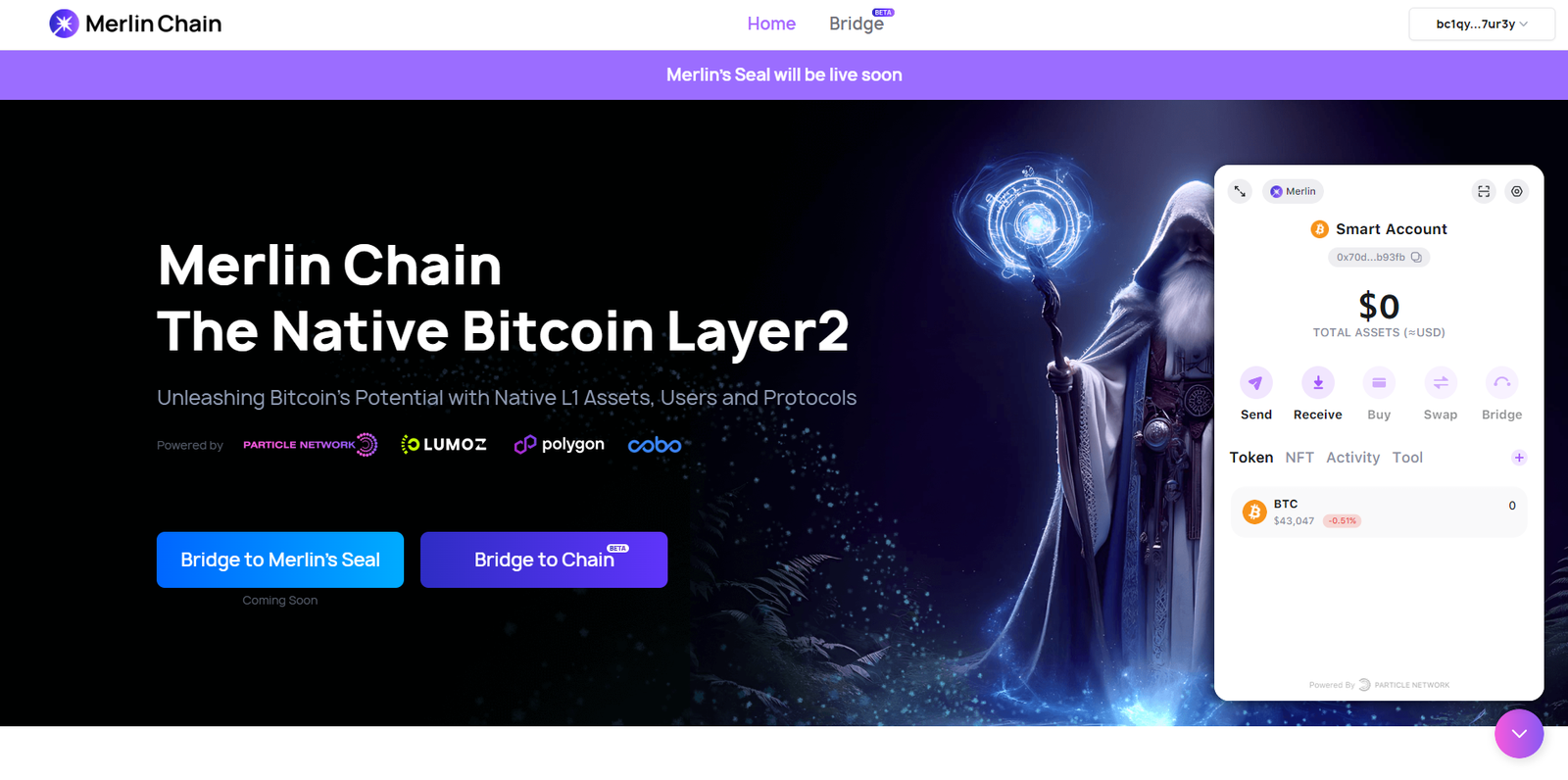 Our Launchpad Is LIVE! Join Us To Get Merlin Chain Tokens